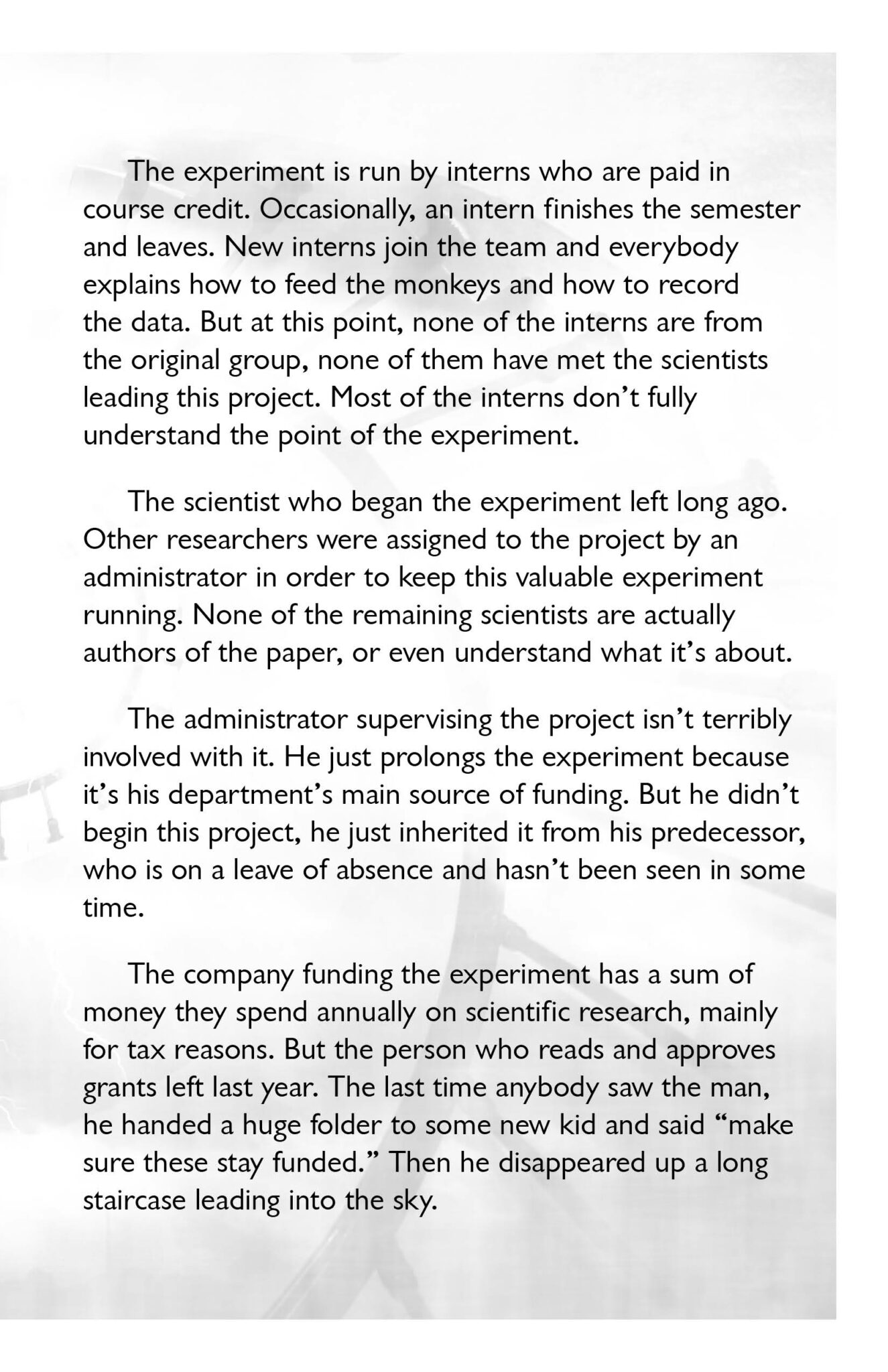 The Monkey Experiment – Q.G. Pennyworth